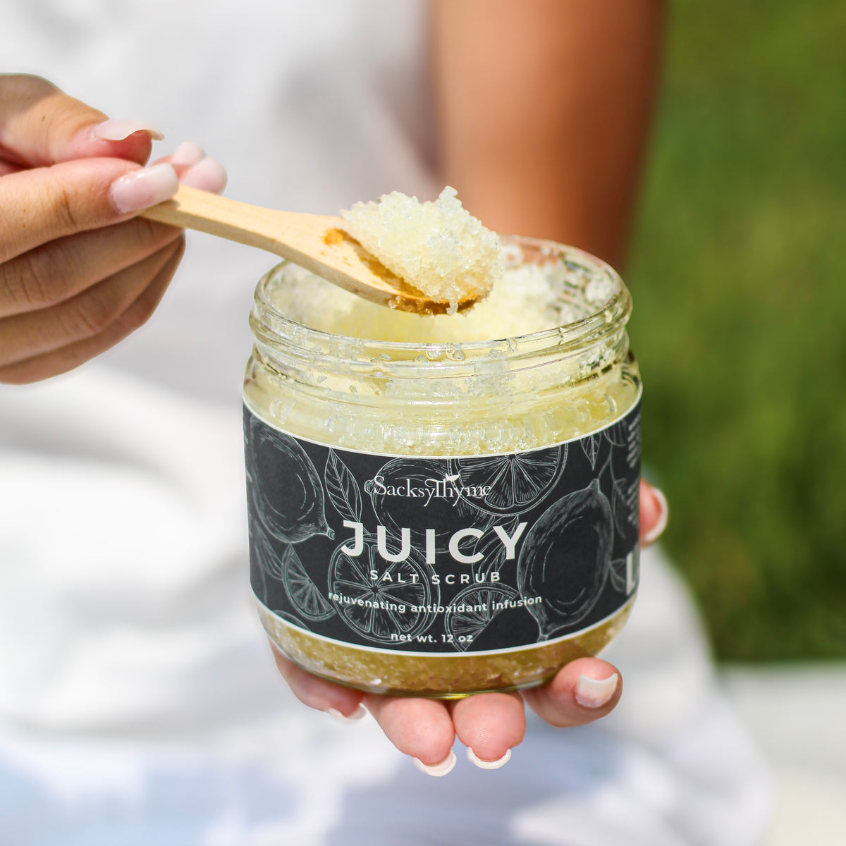 Juicy Exfoliating Salt Scrub 14oz – Refresh & Revitalize Your Skin ...