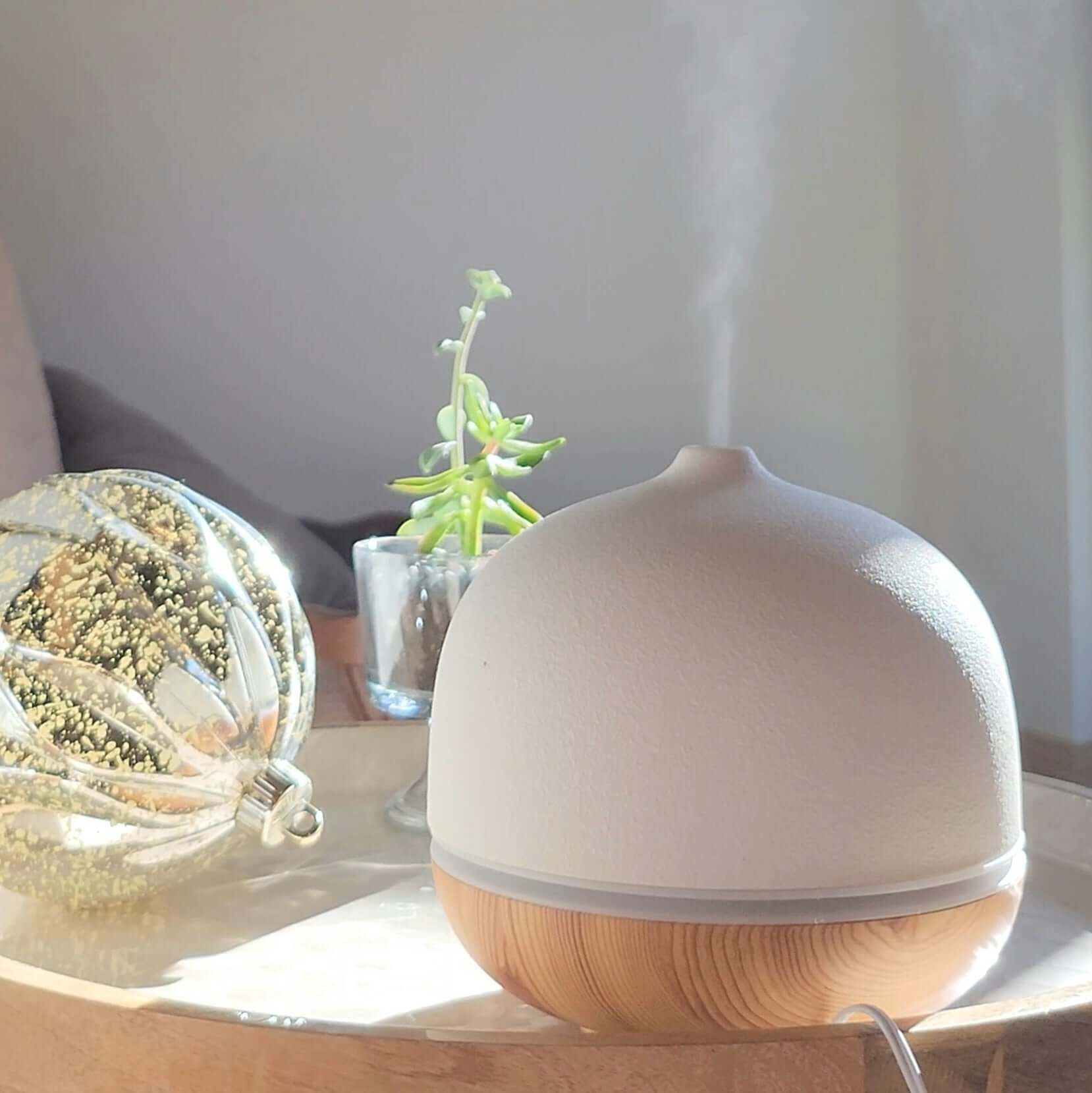 Diffuser - White Ceramic 500 ml Essential Oil Diffuser – Sacksy Thyme