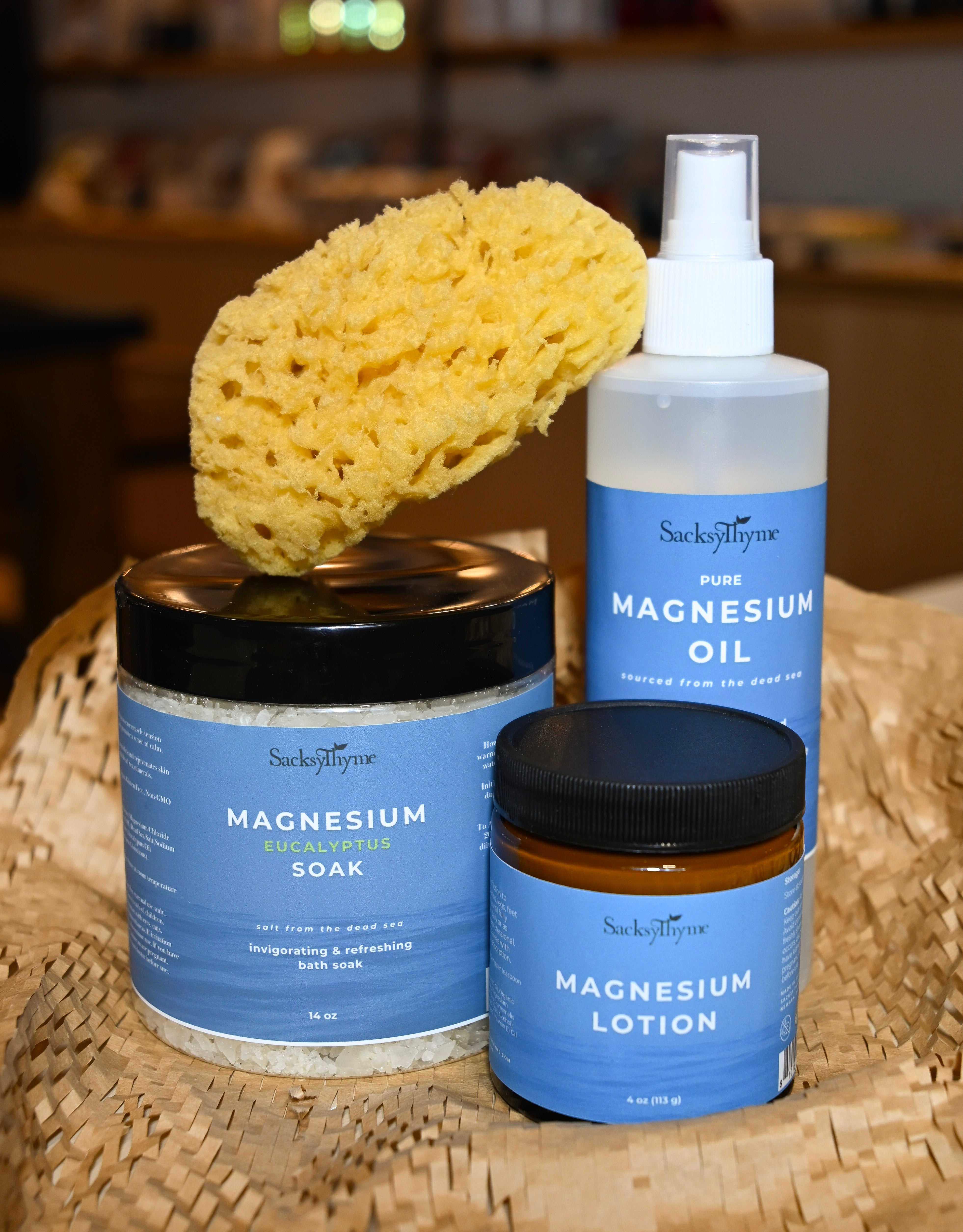 Magnesium Pack- 4 Piece Gift Set – Sacksy Thyme